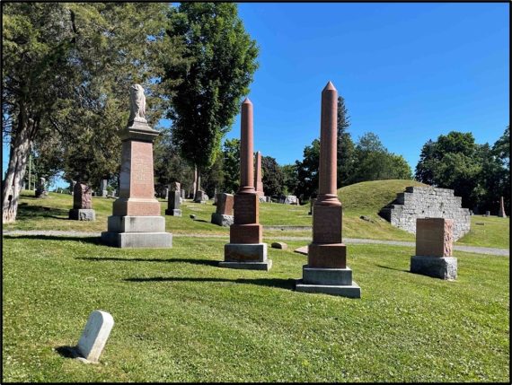 Gibbard and Huffman Grave Markers at Riverview Cemetery – OGS Kingston